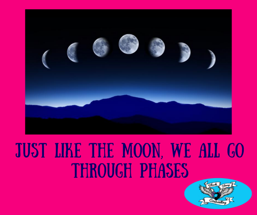 Just like the moon, we all go through phases - Black Sheep Counselling Ltd.